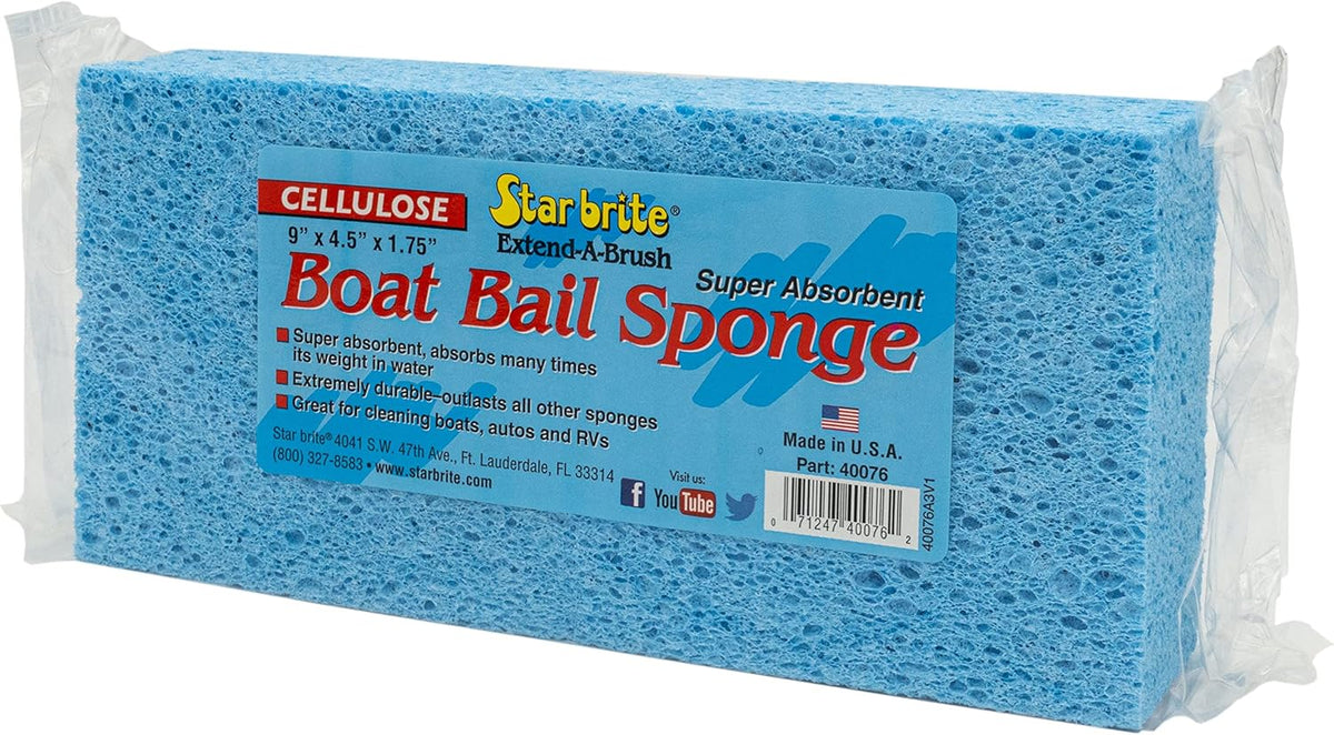 Star Brite 40076 Big Boat Bail Blue Sponge, 230mm X 100mm — Pinmar ...